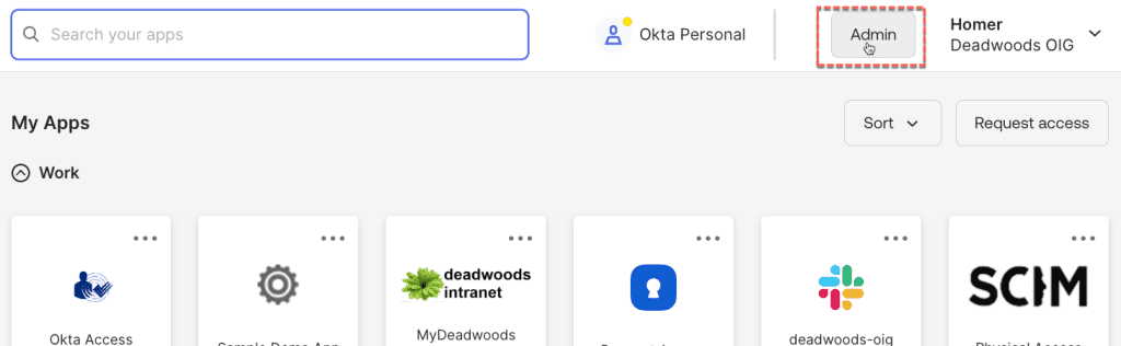 How to Create a Request Type with Govern Okta Admin Roles
