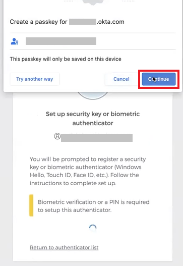 Register FIDO2 (WebAuthN) Keys under both Custom Domain URL and Okta ...