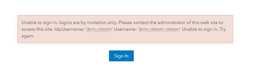 ArcGIS Application Error when Doing SSO