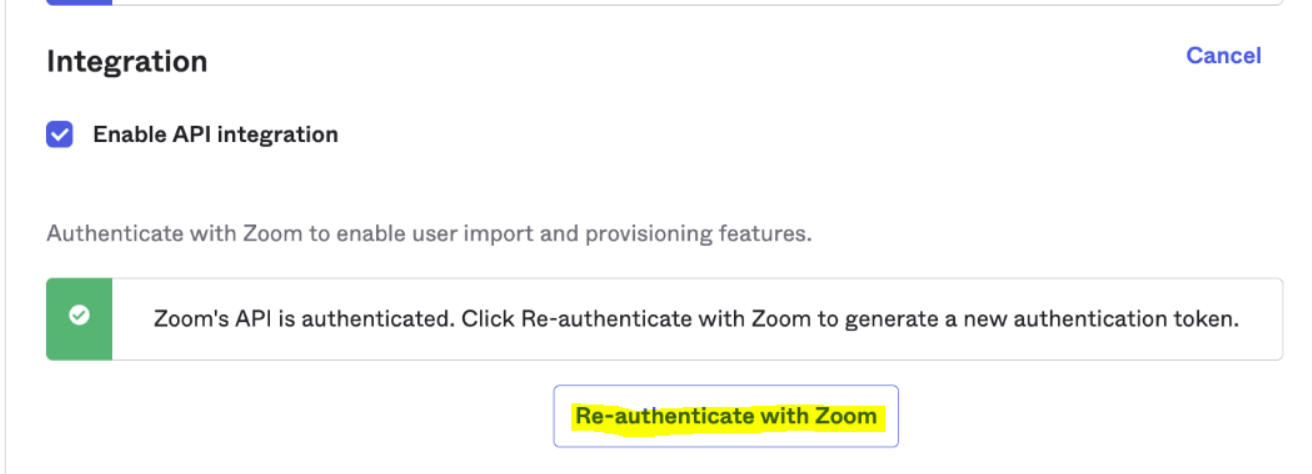 Zoom Provisioning Error: Invalid JSON: Unexpected character