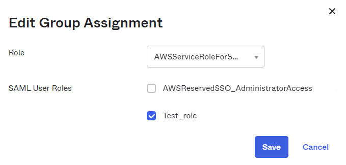 How to List the AWS Roles and SAML User Roles Assigned to Okta Groups