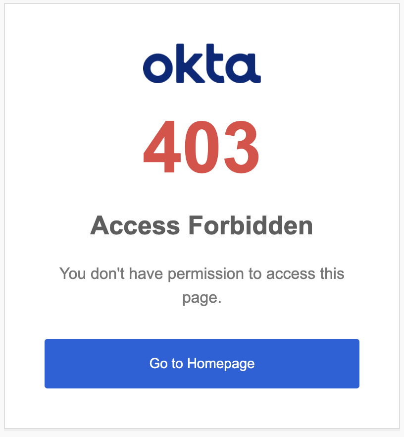 "Sign-In Denied" Error Prevents Okta Admin from Accessing Admin Console