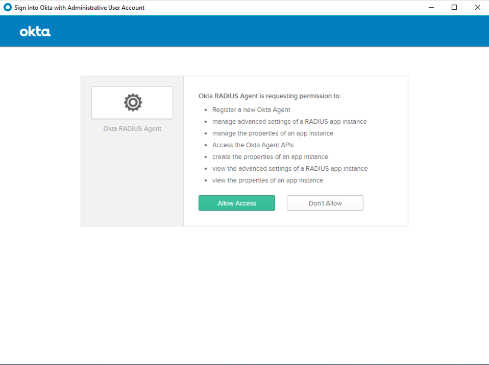 Install the RADIUS Windows Agent