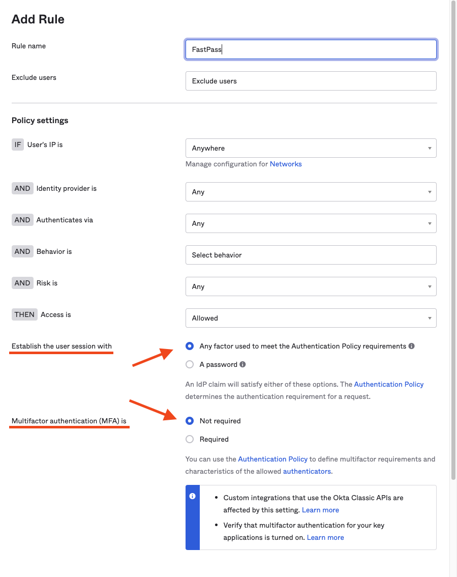 Setting Up Policies for a Passwordless Authentication Experience with ...