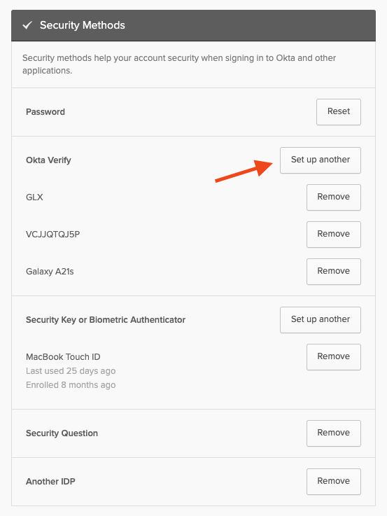 Okta Verify Supports Multiple Devices at the Same Time