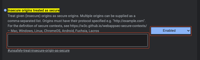 How To Prevent Not Secure Warning When Using IWA Over HTTP