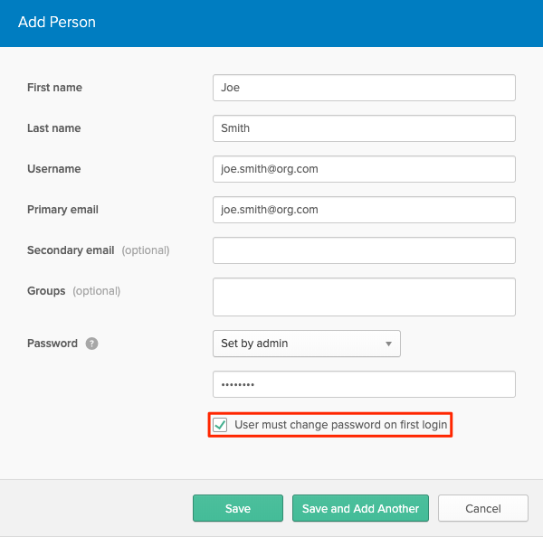 Why does a newly created Okta-mastered account show status of "Password ...