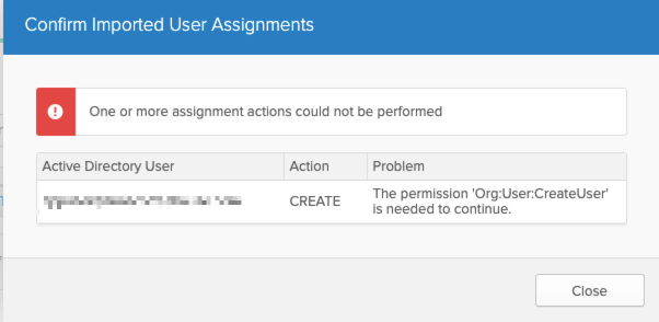 Active Directory Import: Imported User Assignments failing with error ...