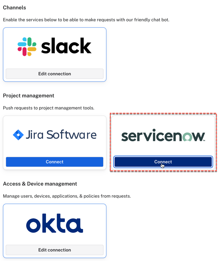 Integrating ServiceNow with OIG Access Requests