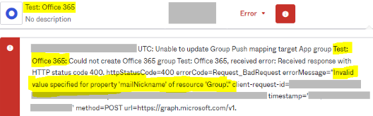 Office 465 Push Group Error: Invalid Value Specified For Property ...