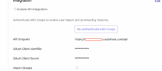 Coupa Provisioning Error: Could not connect to the Coupa API, please ...