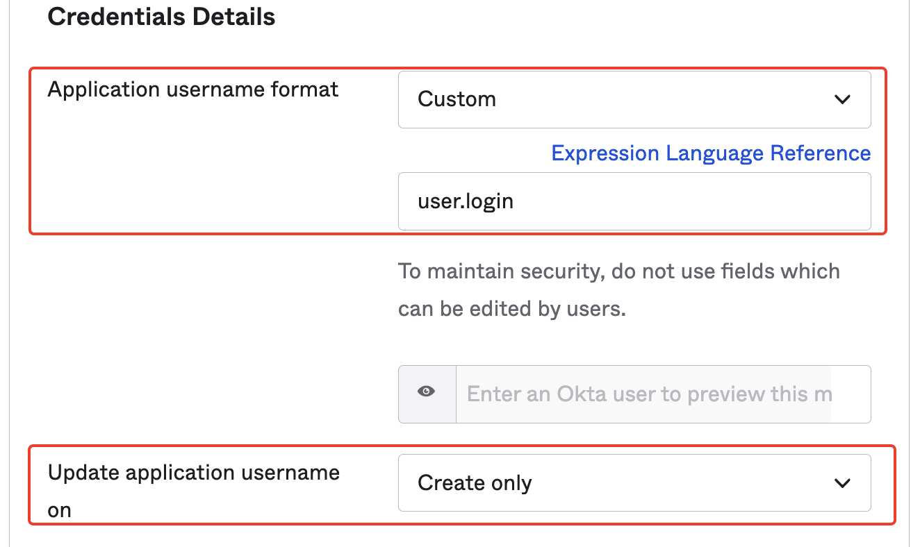App Profile Username Reverting from Okta Username