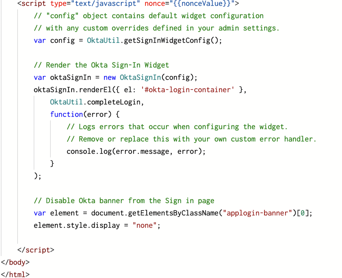 "Connecting to..." Message on Okta Login Screen