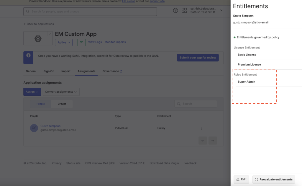 Managing Custom Entitlements or Bring Your Own (BYO) Entitlements using Okta Identity Governance ...