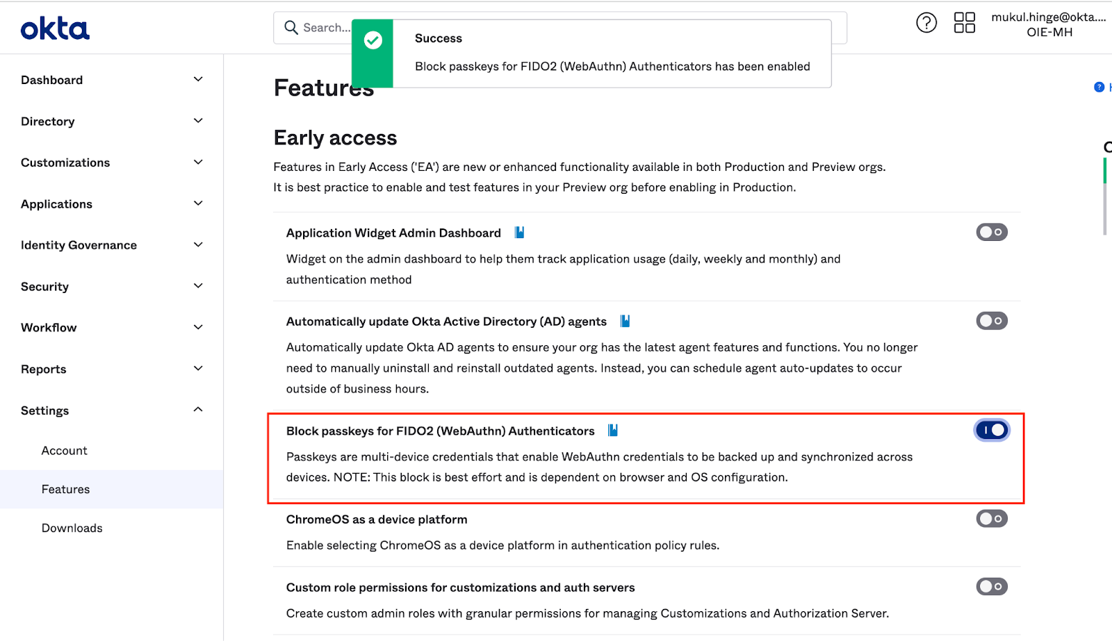 Passkey Management