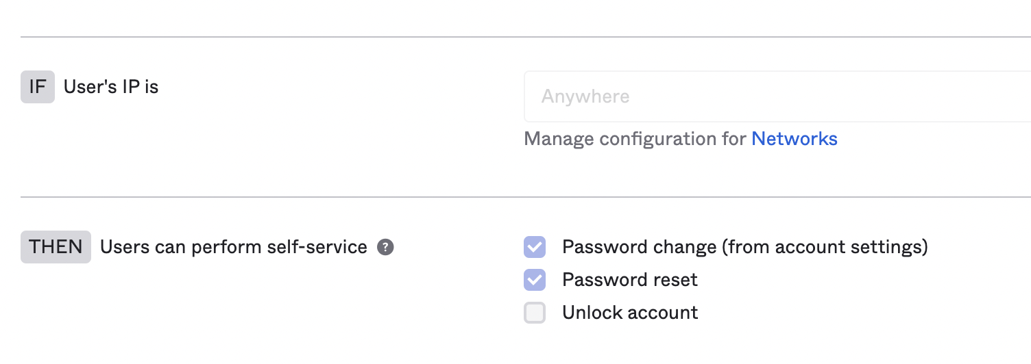 How to Add or Remove the Self Service Password Reset Option for End Users