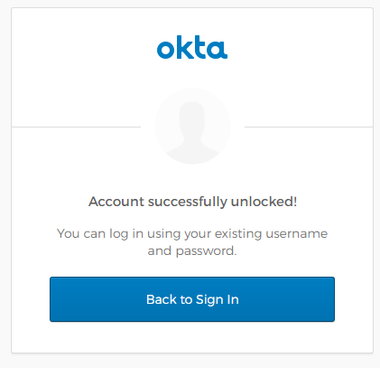 Okta Self-Service Account Unlock Process