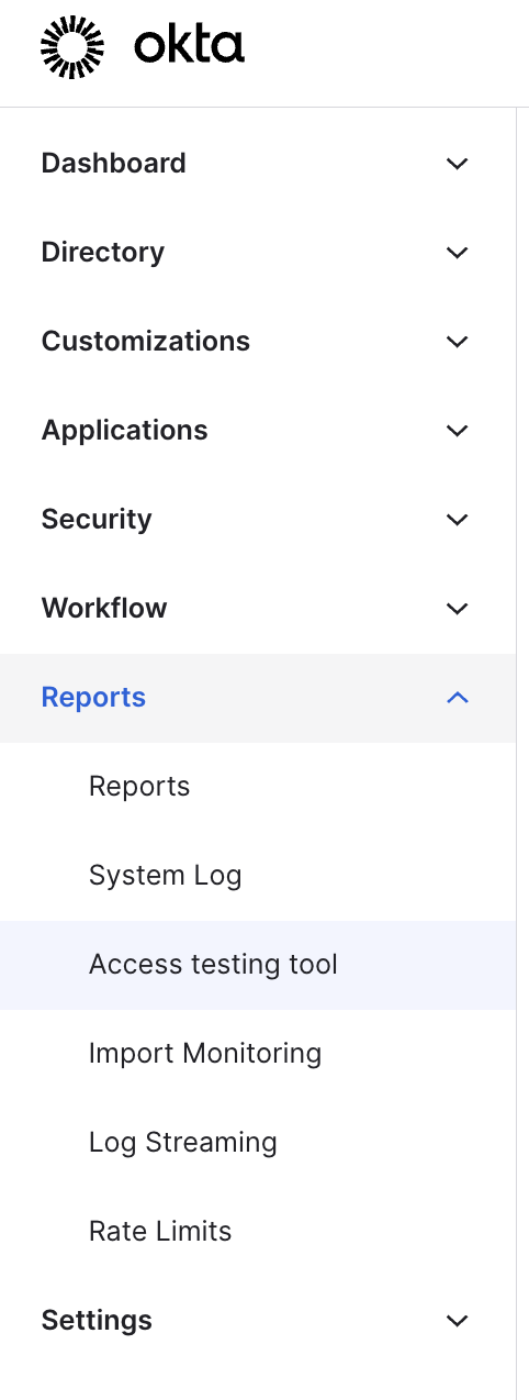 Using the Access Testing Tool