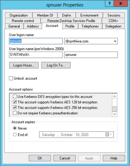Configuration Steps to Update to AES Due to End of Life RC4_HMAC_MD5 ...