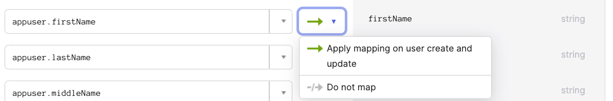 Workday Create and Update Mapping is not Available