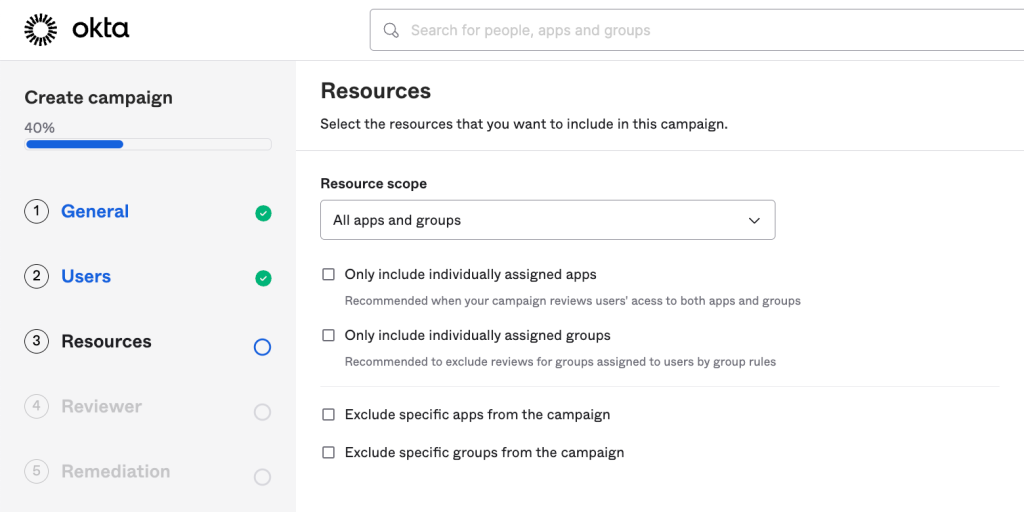 User Access Reviews in Okta Identity Governance