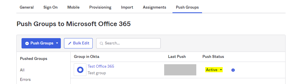 Microsoft Office 365 Push Group Error "Invalid value specified for ...