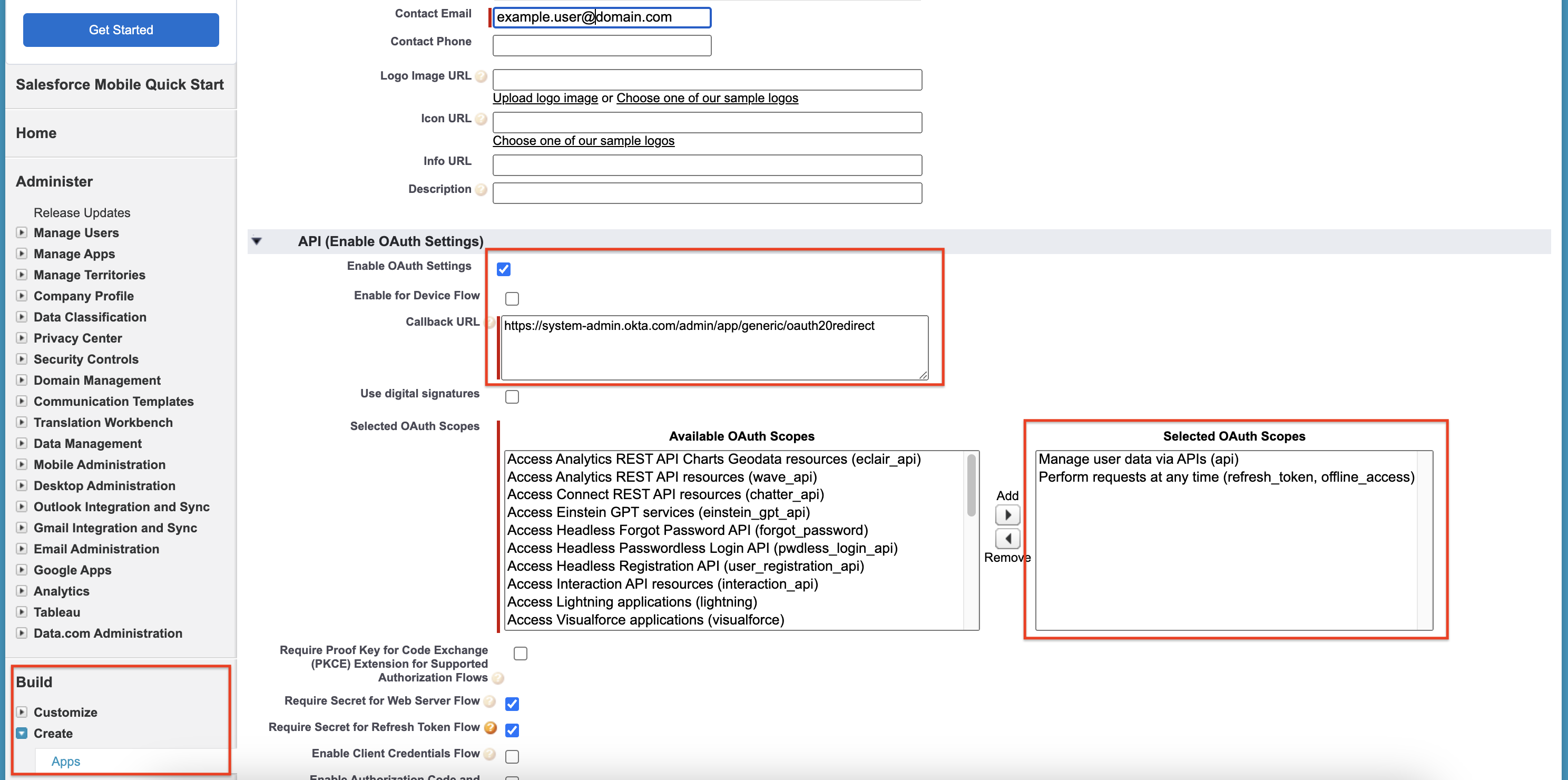 Configuration Guide for Salesforce REST Integration