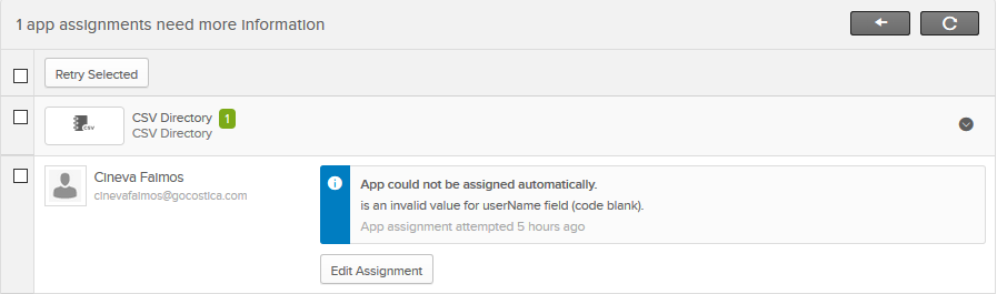 CSV Directory Integration Breaks after Doing an Update under the ...