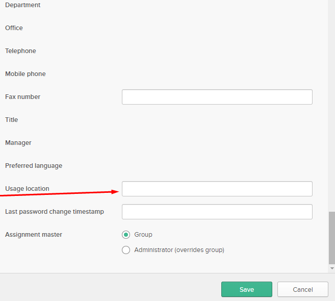 Microsoft Office 365 Provisioning Error "You must provide a required ...