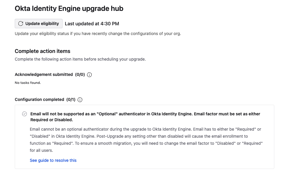 How to Use Self-Service for OIE Upgrade