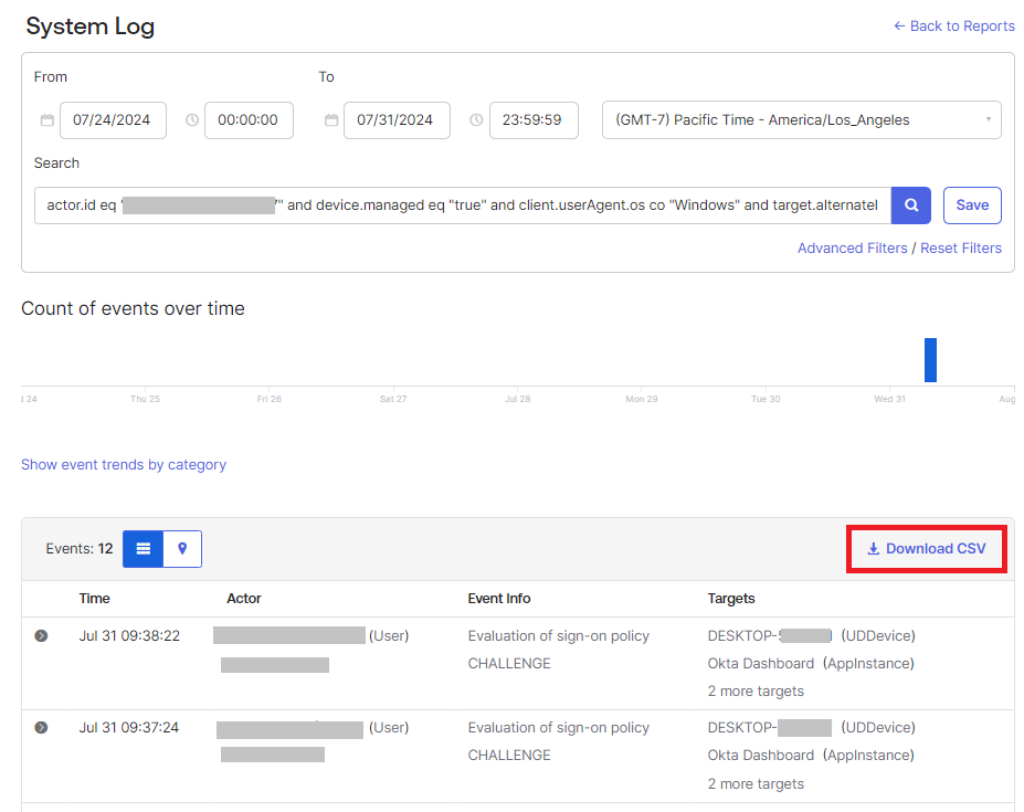 How to Get a List of All Managed and Unmanaged Devices in Okta System Logs