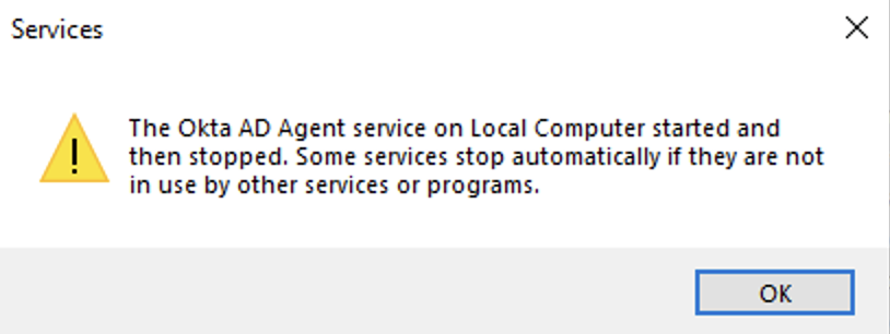 How to Change the Credentials Used by the Okta AD Agent Service