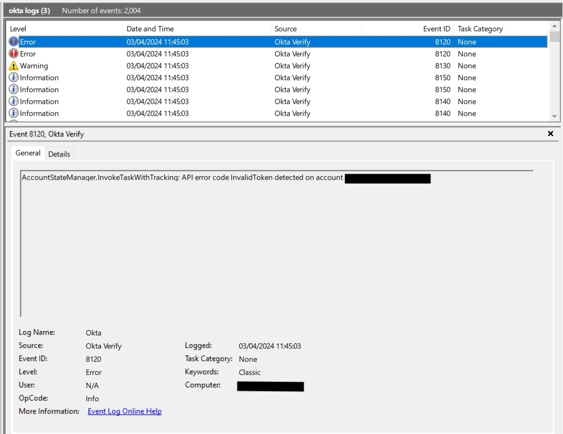 User Unable to Use Okta FastPass