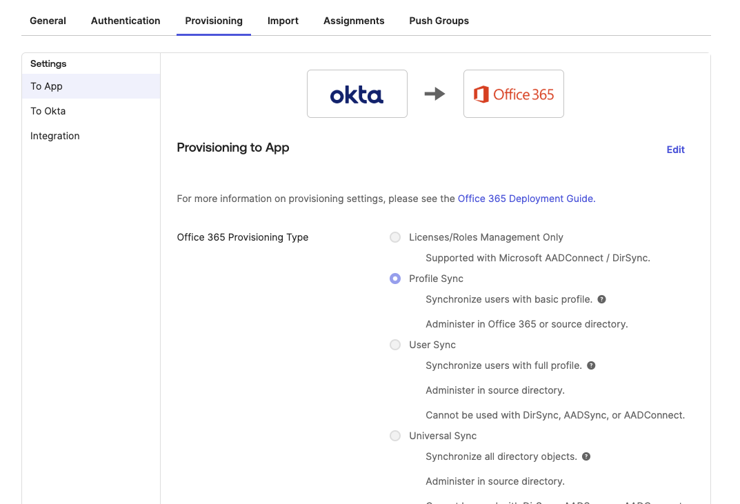 Office365 SCIM Integration Guide