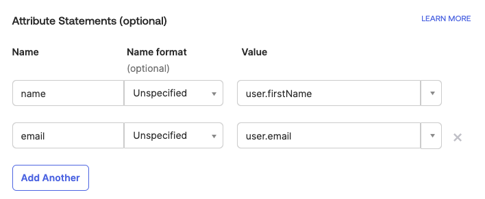 Configuring Custom Username Format for SAML Applications