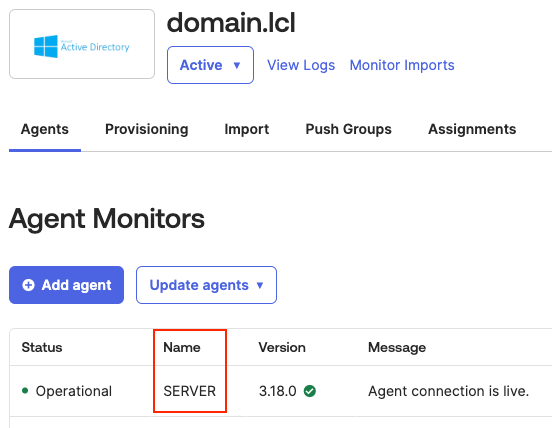 How to Find the Okta AD Agent Server Names and Service Account Information