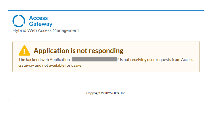 OAG Unable to Connect to Protected Resource Due to Network Environment ...
