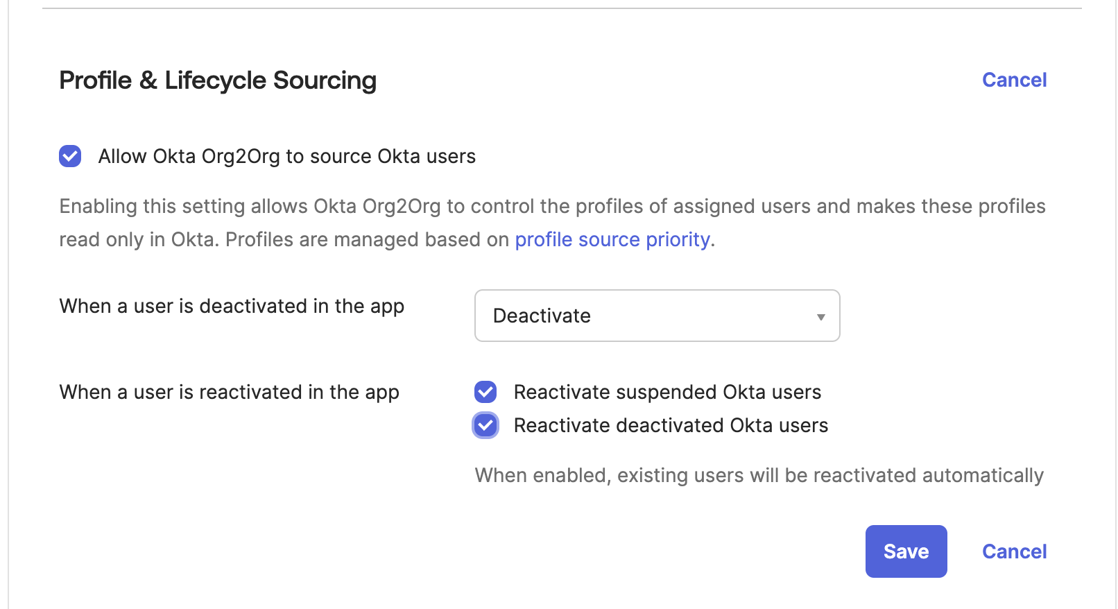 Suspend Users in Okta while the User is "Active" in Profile Sourcing ...