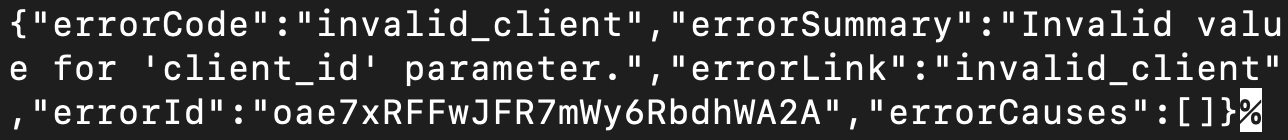 Invalid_Client Error Returned When Requesting OAuth Token(s)