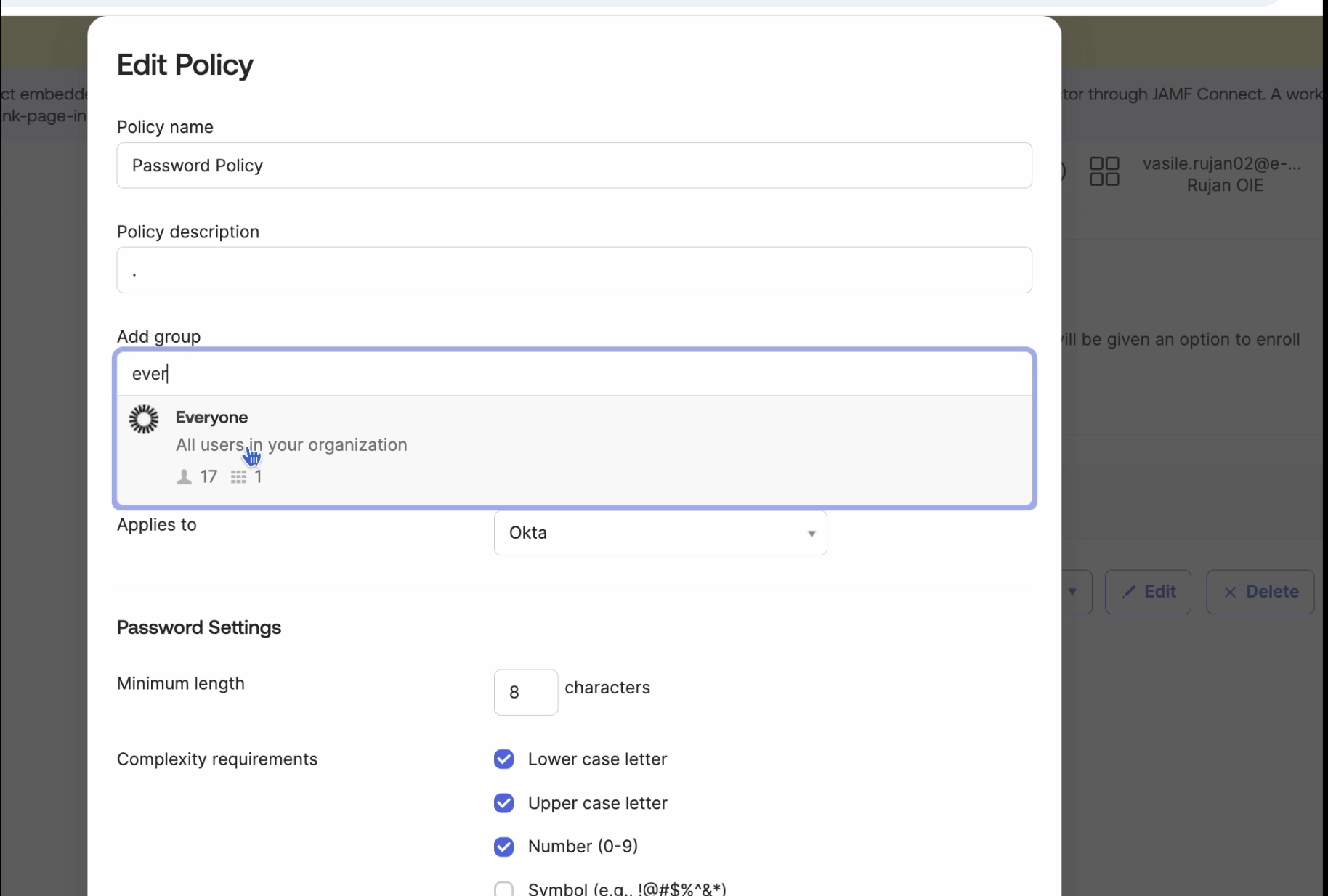 How to Assign a Password Policy to a Specific Group