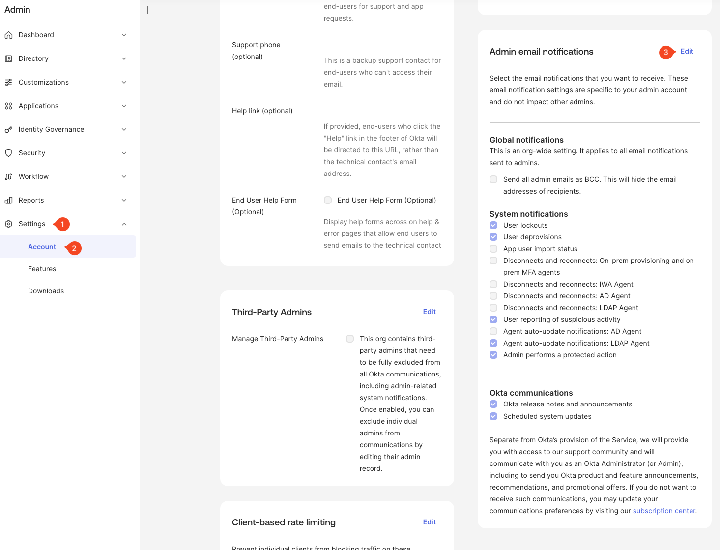 Admins Receive Okta Communication Emails after Opting Out of Alerts
