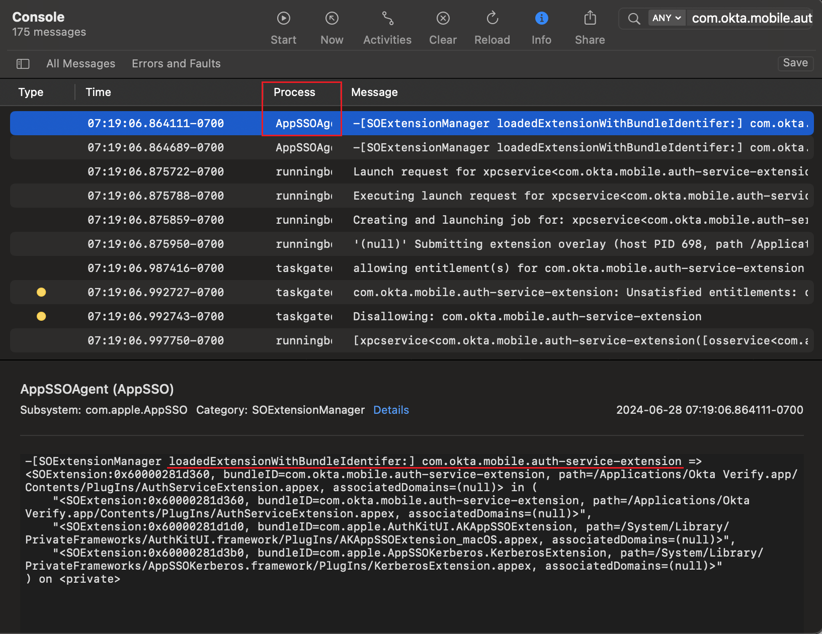 Troubleshooting Okta SSO Extension for macOS