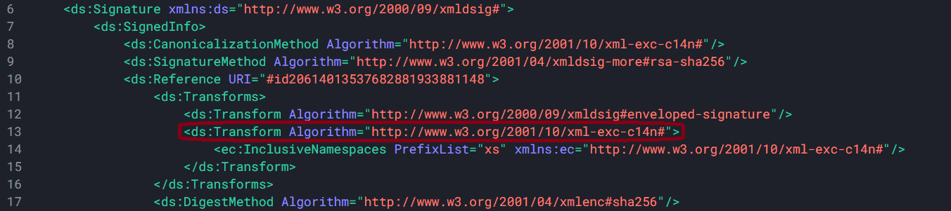 Error "The digital signature in the SAML response did not validate with ...