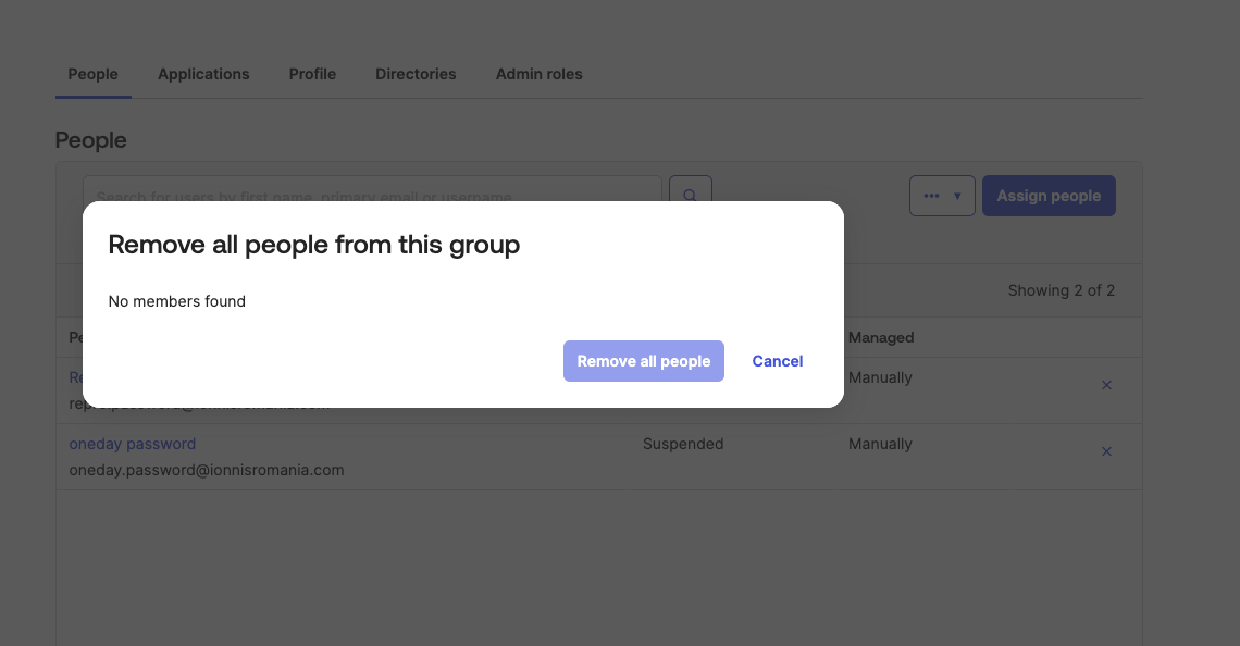Remove All People Button is Grayed Out When Trying to Remove All Users ...