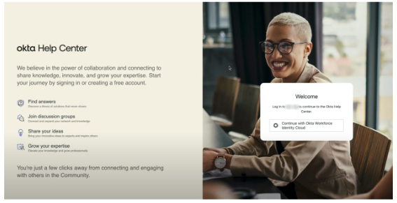 Multi-Factor Authentication (MFA) on the Okta Help Center