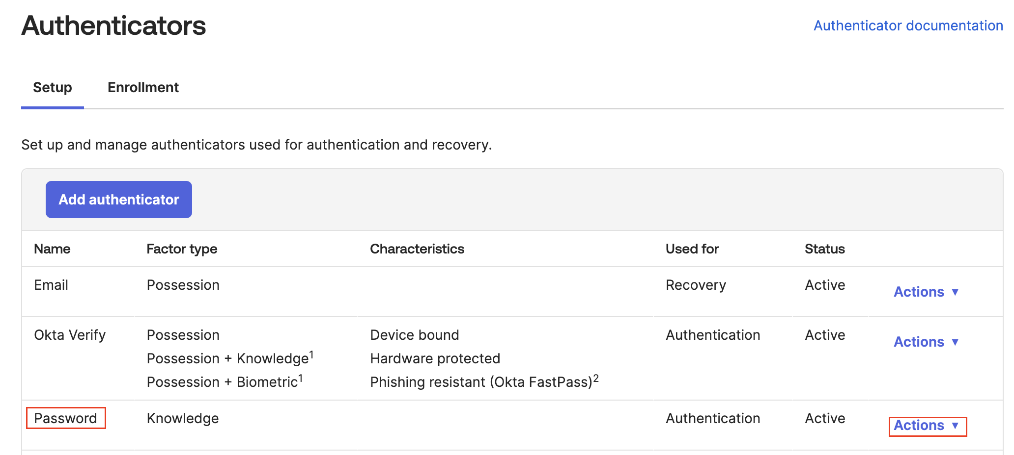 How to Set Password Policy so Okta User Password Does Not Expire