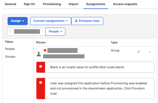Error "Blank is an invalid value for profile field (code blank)" when Assigning a User to a ...