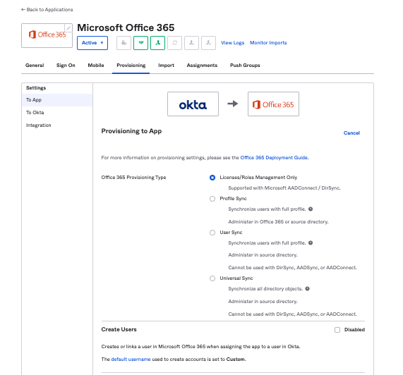 Office 365 Provisioning Error "Unable to update the specified ...