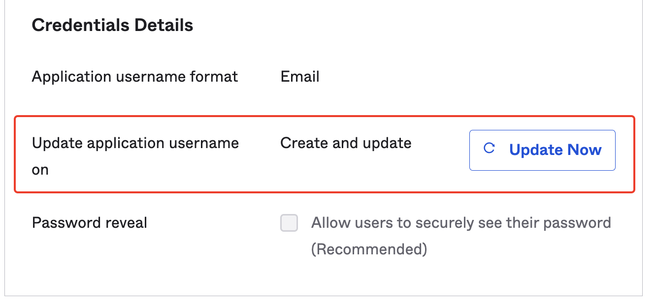 App Profile Username Reverting from Okta Username