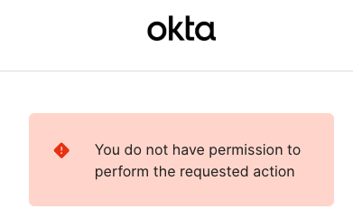 "You Do Not Have Permission to Perform the Requested Action" Error ...